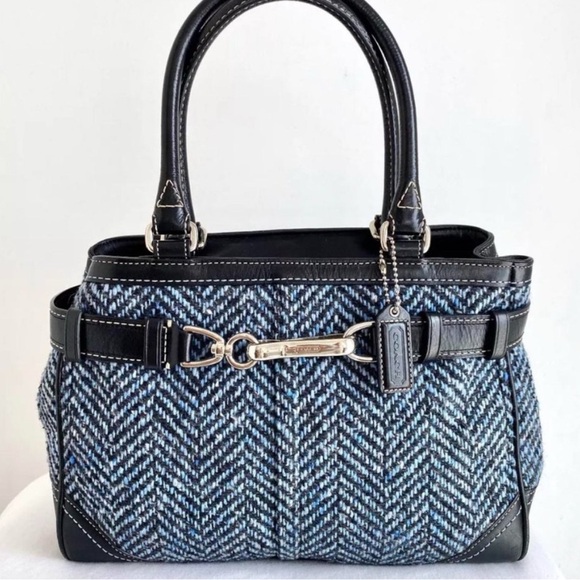 Coach | Bags | Coach Hampton Herringbone Tweed Bag | Poshmark
